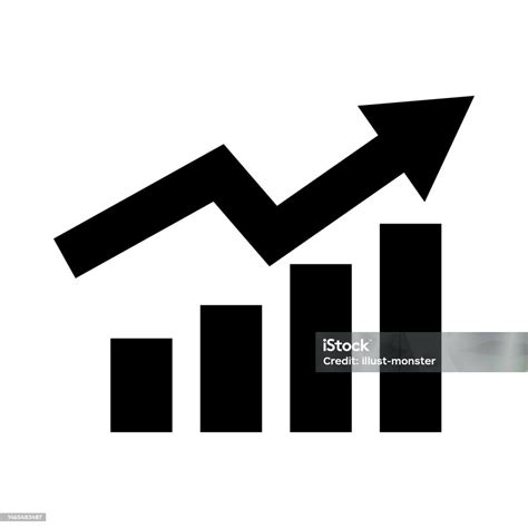 막대 그래프와 화살표 실루엣 아이콘입니다 판매 및 분석 데이터 벡터 아이콘에 대한 스톡 벡터 아트 및 기타 이미지 아이콘 분석 보기 저축 Istock