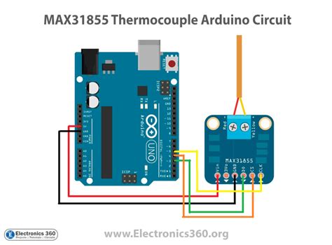 Interfacing Max31855 Thermocouple Amplifier With Arduino Electronics 360