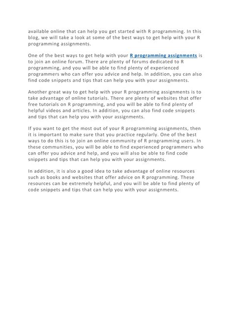 Ppt How Can I Get Help In R Programming Powerpoint Presentation