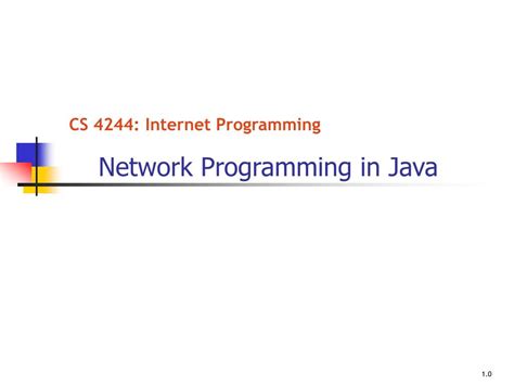 Ppt Network Programming In Java Powerpoint Presentation Free