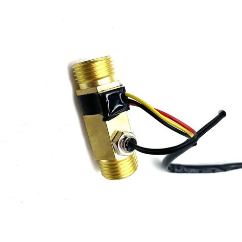 Hall Effect Liquid Water Flow Sensor 1 2 Inch Brass Copper Hall Effect