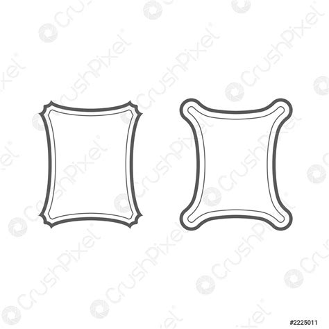 Vintage Frame Icon Template Vector Stock Vector 2225011 Crushpixel