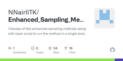 Enhanced Sampling Methods Tutorials Metadynamics Readme Md At Master · Nnairiitk Enhanced