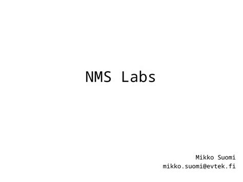 Ppt Nms Labs Dokumen Tips