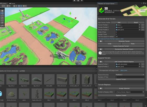 Tileable 3d Terrain Generator Low Poly Environment Asset Pack