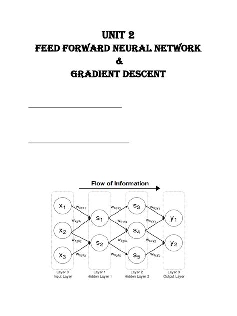 Unit 2 Deep Learning Pdf Artificial Neural Network Computational