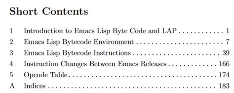 Emacs Lisp Bytecode Manual 2018