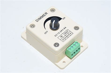 12 24vdc Max 8a Rotary White Pwm Dimmer For Led Installations With 4x