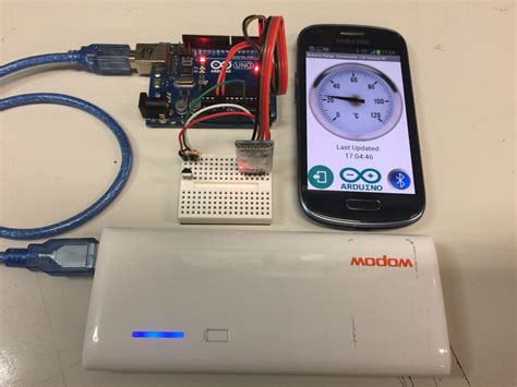 Arduino Android WI FI Bluetooth Arduino Gauge Thermometer 120 Celsius BT