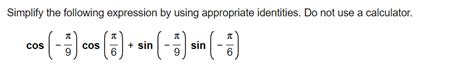 Solved Simplify The Following Expression By Using
