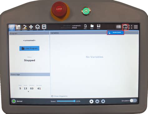 Set Up Teach Pendant In Remote Control Mode