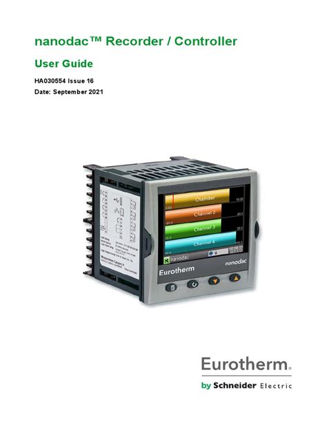 Ha030554 Nanodac Recorder Controller User Guide Ha030554 Issue 16