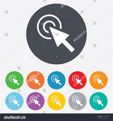 Mouse Cursor Sign Icon Pointer Symbol Stock Vector Royalty Free Shutterstock