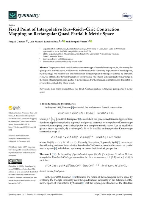 pdf fixed point of interpolative rus reich Ćirić contraction mapping
