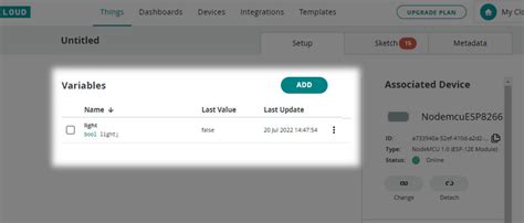 آموزش کار با پلتفرم Arduino Iot Cloud بخش پنجم پروژه کنترل لامپ Led دیجی اسپارک