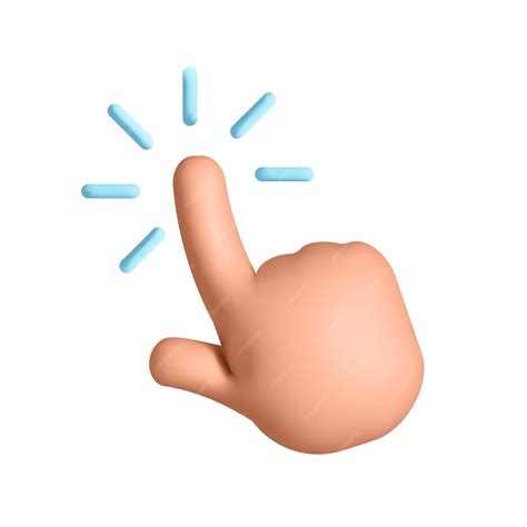 Premium Vector 3d Vector Computer Hand Cursor Or Pointer Gesture Web