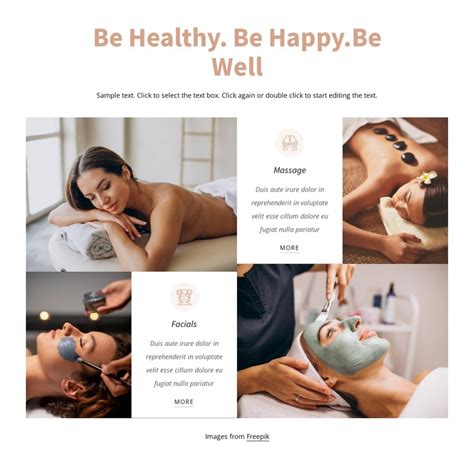 Be Healthy Be Happy Css Template By Nicepage