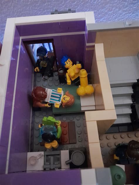 Hid This Scene In Spouses Lego City Apartment In Police Station R Lego