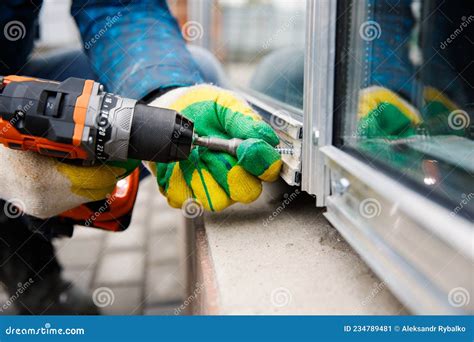 The Wizard Is Engaged In Installing Windows Repair Work Stock Image