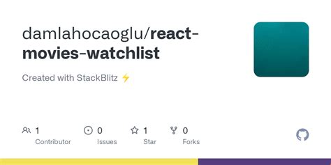 Github Damlahocaoglureact Movies Watchlist Created With Stackblitz ⚡️
