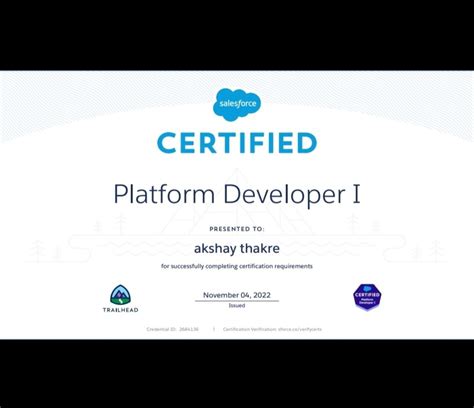 Akshay Thakre On Linkedin Salesforce Salesforcecertified Salesforcedevelopers Pd1 Trailhead