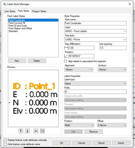Exporting Dxfdwg To Show Level Text Etc Trimble Business Center