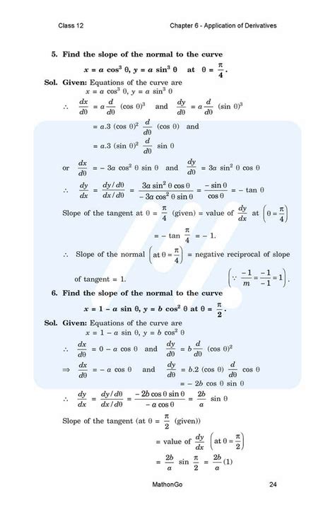 Ncert Solutions For Class 12 Maths Chapter 6 Application Of Derivatives Mathongo