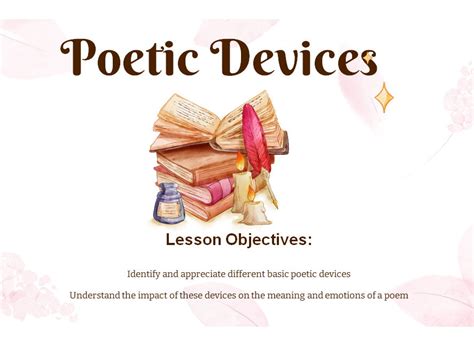 Poetic Devices Introduction Teaching Resources