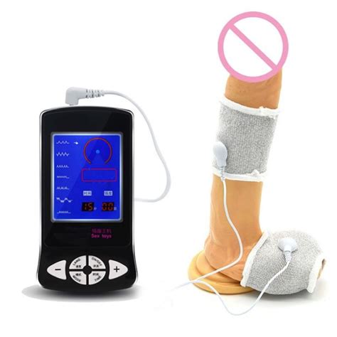 Medical Massager Weaving Testicular Ring Electric Shock Penis Ring Electro Shock Scrotum Pendant