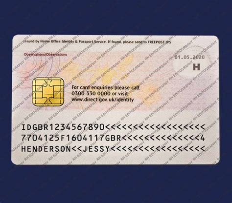 Uk National Id Card Psd Template Rh Editography