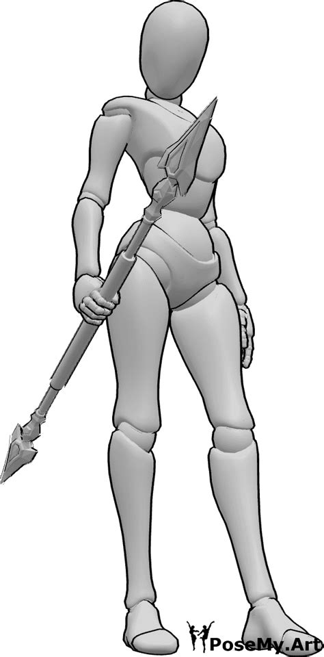 Spear Poses Female Standing Spear Pose Posemyart
