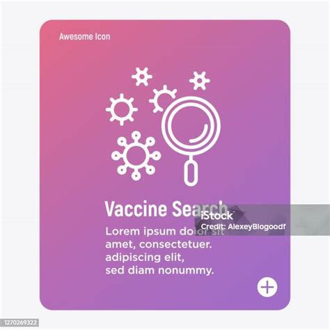 백신 검색 얇은 선 아이콘 병원체 바이러스 돋보기 아래 박테리아 벡터 그림입니다 마이크로바이옴에 대한 스톡 벡터 아트 및 기타 이미지 마이크로바이옴 0명 건강 검진