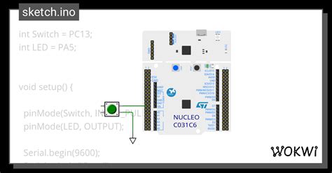 Arduino Nucleo C031c6 Button Wokwi Esp32 Stm32 Arduino Simulator