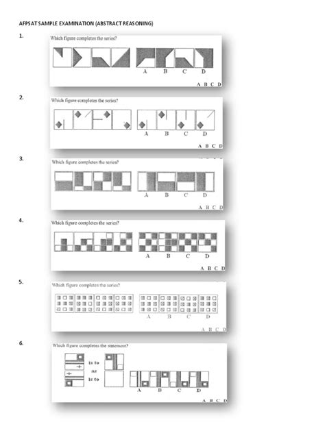 Afpsat Sample Examination Abstract Pdf