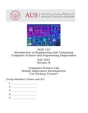 NGN CMP Lab Handout Docx NGN Introduction To Engineering And Computing Computer Science
