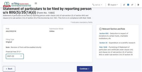 Form 10bd Be User Manual Income Tax Department