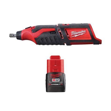 Milwaukee M12 12v Lithium Ion Cordless Rotary Tool Wm12 20 Ah Compact