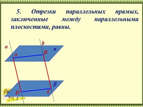 Параллельные плоскости Свойства параллельности плоскостей