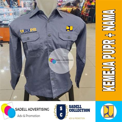 Jual Kemeja Pdh Pupr Sigap Membangun Negeri Seragam Pdh Pupr Abu Lengan
