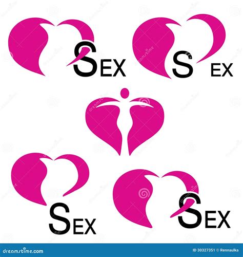Heart Icons Sex Symbols Stock Vector Illustration Of Couple 30327351