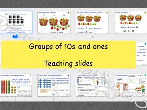Groups Of Tens And Ones Teaching Slides Year 1 Wr Maths Spring Block 3 Npv To 50 Step 4
