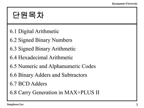Ppt Ch 6 Digital Arithmetic And Arithmetic Circuits Powerpoint