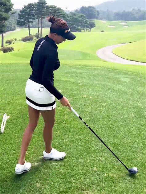 환상적인 Klpga 프로 이시온 미녀골퍼의 골프기초스윙~ 골프스윙 골프 Youtube
