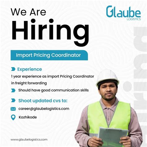 Importpricingcoordinator Calicutjobs Onsitejobs Importpricing