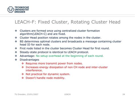 PPT LEACH Low Energy Adaptive Clustering Hierarchy PowerPoint Presentation ID