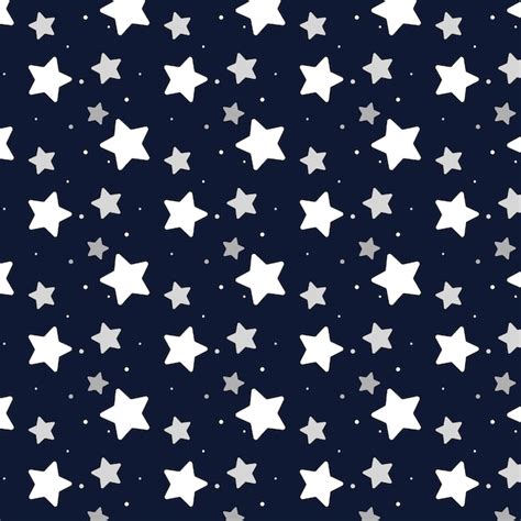 Free Vector Flat Design Silver Stars Pattern