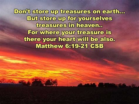 Do Not Store Treasures On Earth Bible Verse Matthew 6 19 21