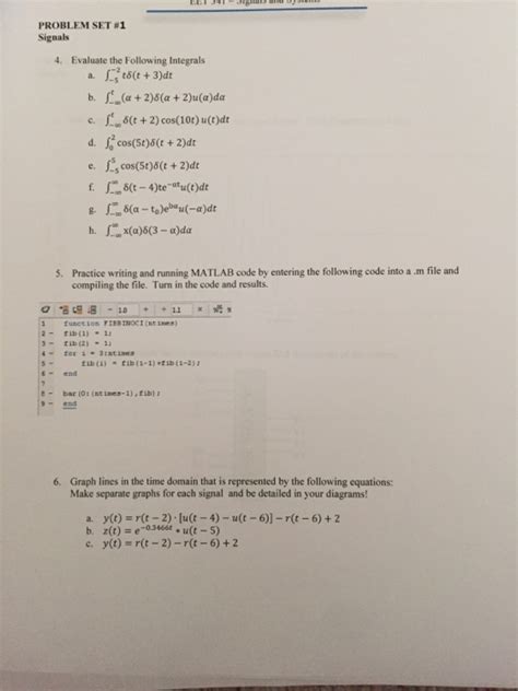 Solved PROBLEM SET Signals Using A Combination Of Ramp Chegg