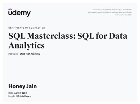Honey Jain On Linkedin Dataanalytics Mysql Udemy Starttechacademy
