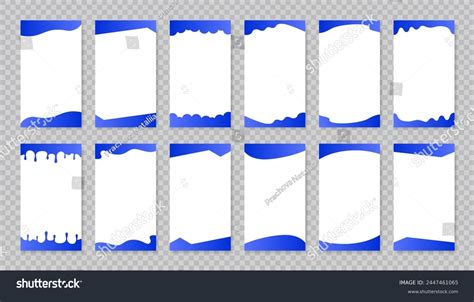 Set Template Divider Shapes Separator Header Stock Vector Royalty Free 2447461065 Shutterstock